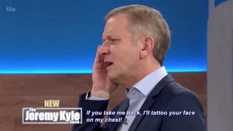 Jeremy Kyle Horror As Guest Drops One Minute Sex Act Confession Daily Star