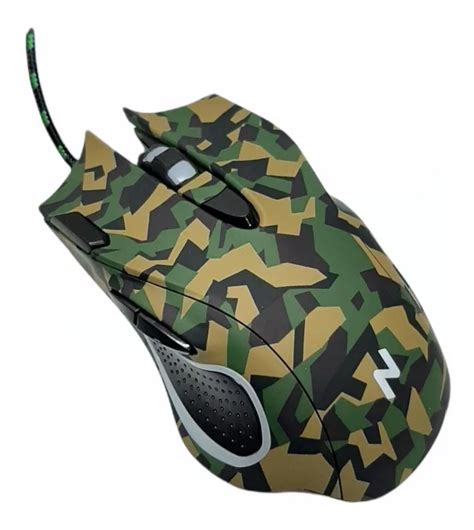 Combo Gamer Teclado Y Mouse Con Luz Camuflado Premium