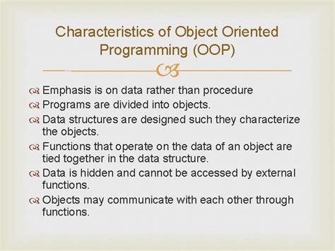 1 Introduction To Object Oriented Programming Indriani Noor