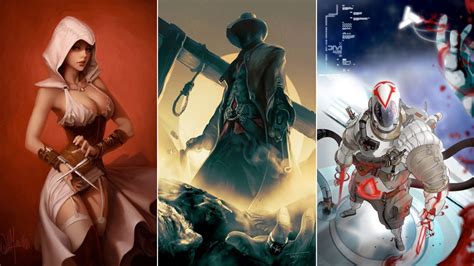 A Slew Of Assassins From Sexy To Cybernetic Re Imagined For Assassin S Creed The Encyclopedia