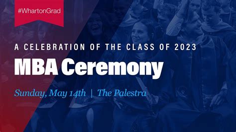 Livestream 2023 Wharton Mba Graduation Youtube