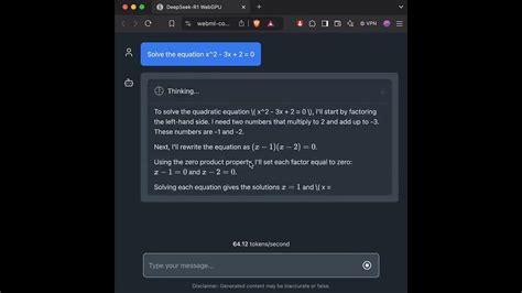 Deepseek R1 15b Running Fully Locally In Browser At 60 Tok Sec Using