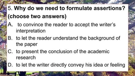 FORMULATING ASSERTIONS PPTX