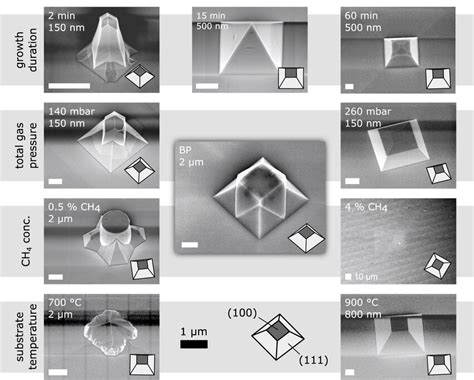 Overview Of Single Crystalline Diamond Microstructures After Overgrowth Download Scientific