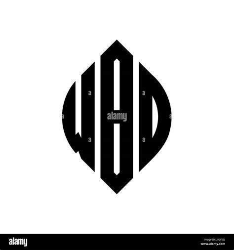 Wbo Circle Letter Logo Design With Circle And Ellipse Shape Wbo