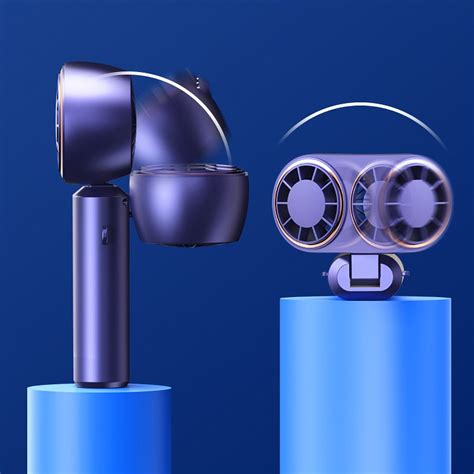 Usb Handheld Mini Fan Foldable Portable Neck Hanging Fans 5 Speed Usb Zambeel