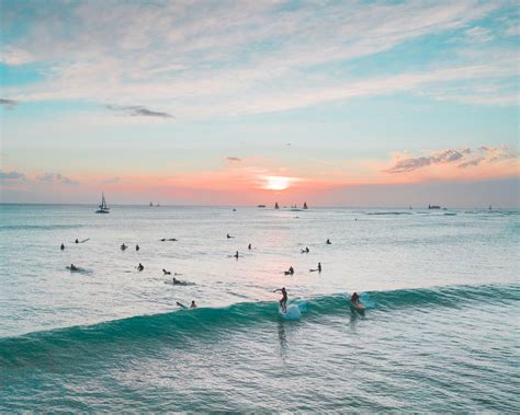 그룹 활동 드론으로 찍은 사진 떠 있는 레저 레크리에이션 맑은 날 맑은 물 모험 스포츠 물 위의 서핑보드 바다 바다 활동 붐비는 바다 블루 사람