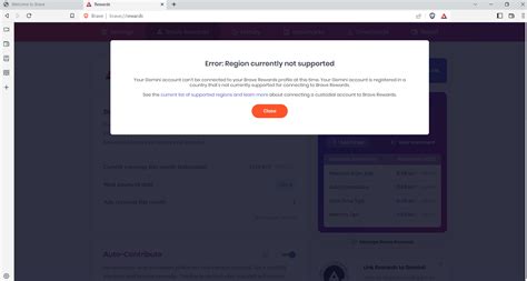 Update Error Different Account Region Error Modal Text · Issue 25918 · Bravebrave Browser
