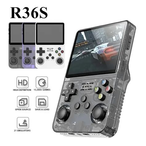 R36s Handheld Retro Game Console 35 Ips Screen 64gb Linux System