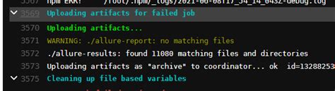 Javascript Generating Artifacts In Gitlab Allure Reporter For Wdio Stack Overflow