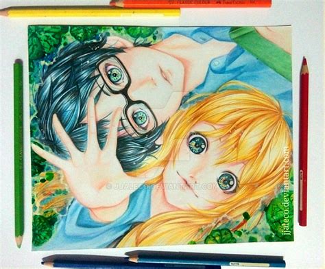 Your Lie In April Kaori And Kousei By Jjaleco On Deviantart