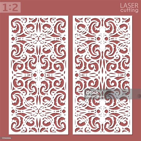 절단을위한 장식 패널 템플릿 레이저 절단에 사용할 수 있습니다 Lazer 컷 카드 실루엣 무늬 컷아웃 서류 캐비닛 프렛 워크