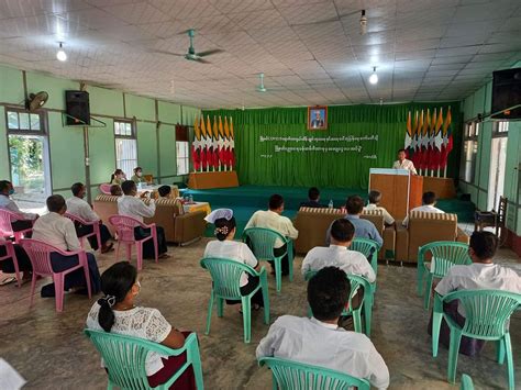 ရွှေဘိုခရိုင် တန့်ဆည်မြို့၌ ကိုဗစ် ၁၉ရောဂါ ကာကွယ်ထိန်းချုပ်ရေးအတွက် ပညာရေး မိသားစု များက အလှူင