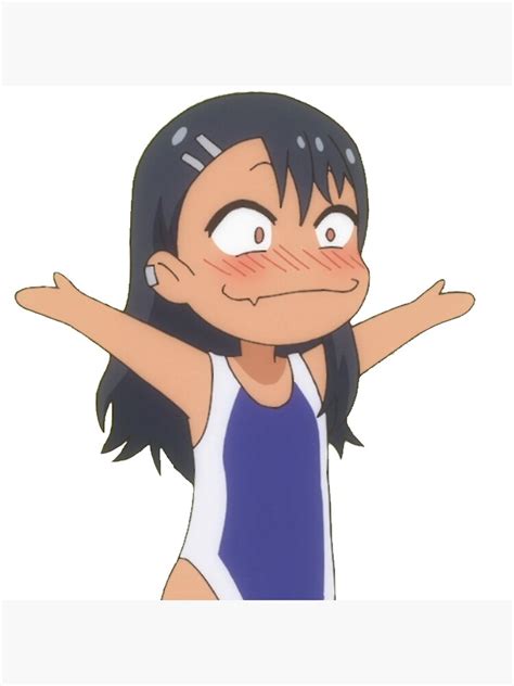 Nagatoro Chibi Funny Poster For Sale By Snailhunter66 Redbubble