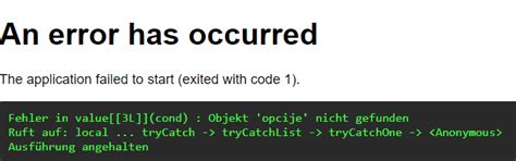 R Error In Value L Cond Object Opcije Not Found Stack Overflow