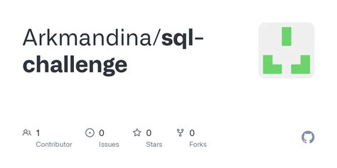 Github Arkmandina Sql Challenge