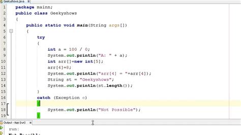 190 Example 2 Multiple Catch In Java Programming Hindi Youtube
