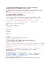 Ls Commands Docx 1 According To The Man Ls Documentation What Does