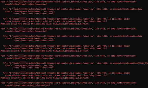 Complete More Promotion Bug Bug · Issue 177 · Charlesbelmicrosoft Rewards Farmer · Github