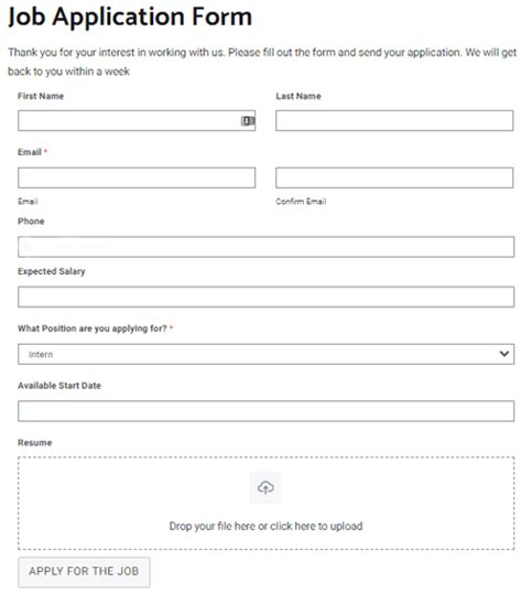 How To Make An Application Form For A Job In Wordpress