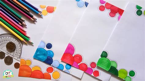 แบบเส้นขอบตกแต่งใบงาน Part 49 [border Designs On Paper] Youtube