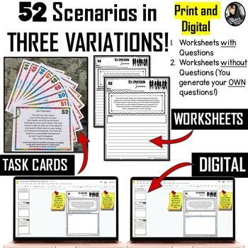 Sex Education Scenarios Sexual Health Scenarios TPT