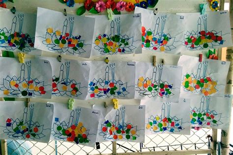 🌺🌿🌺 กิจกรรมศิลปะสร้างสรรค์ตกแต่งกระทง เด่นปัญญาเนอสเซอรี่