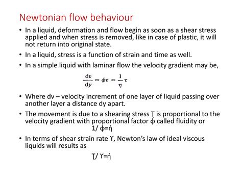 Viscometry Newtonian And Non Newtonian Flow Behaviour Pptx Geology Science