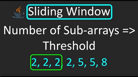 leetcode 1343 number of sub arrays of size k and average greater than or equal to threshold