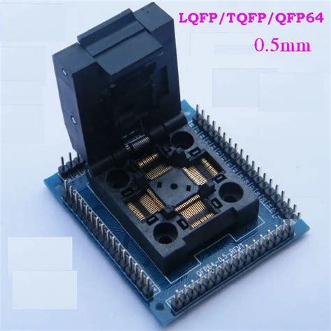 qfp64 test base stm32 and fpq 64 0 5 06 lqfp64 burning block 0 5m
