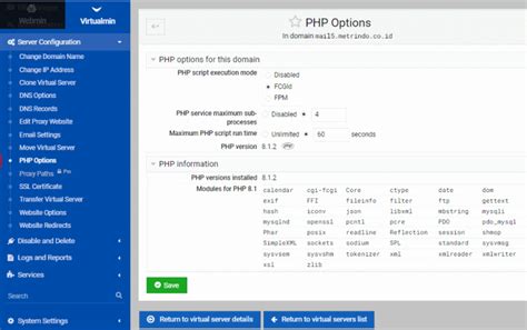 Server Configuration Pada Virtualmin Pt Proweb Indonesia