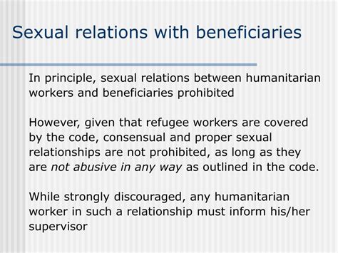PPT CODE OF CONDUCT FOR HUMANITARIAN WORKERS IN THE KENYA REFUGEE PROGRAM October 2003 To July