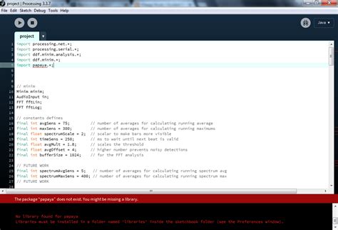 Why Wont Processing Find My Library Libraries Processing