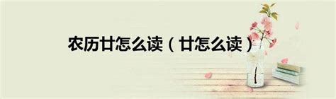 农历廿怎么读廿怎么读 环球知识网