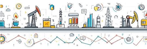 Interactive Oil And Gas Dashboard Featuring Clean Layout With Icons