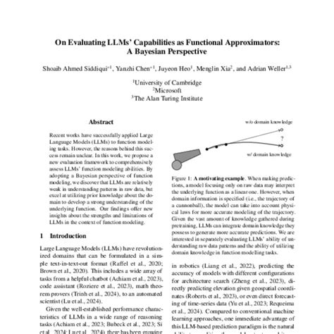 On Evaluating Llms Capabilities As Functional Approximators A