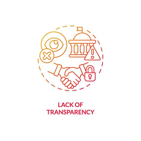 Gradient Lack Of Transparency Icon Concept Isolated Vector Lobbying