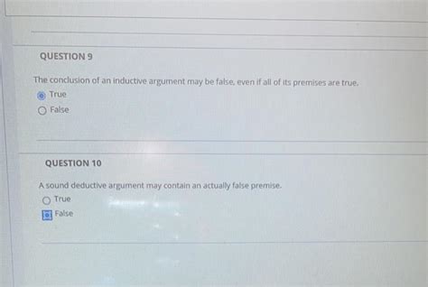 Solved A Deductively Valid Argument May Contain A Premise