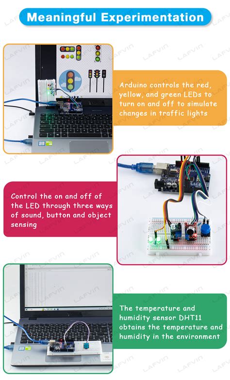 Lafvin Uno R3 Basic Starter Kit For Arduino With Tutorialcode