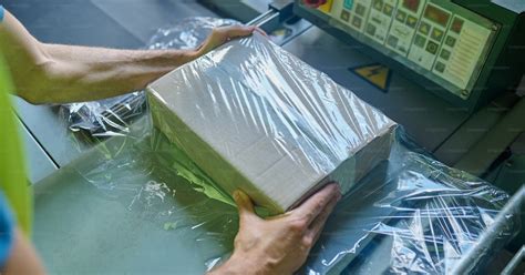 스트레치 필름 포장기로 골판지 상자를 포장하는 창고 직원의 자른 사진 사진 Unsplash의 패킹 이미지