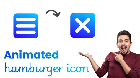 🍔create An Animated Hamburger Icon Full Html Css And Javascript Tutorial Youtube