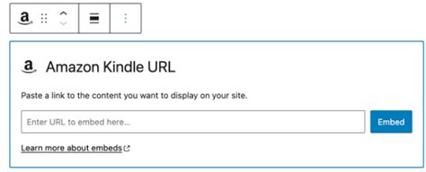 Amazon Kindle Embed Documentation