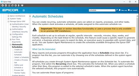 Scheduled Task Kinetic Erp Epicor User Help Forum