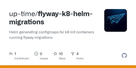 github up time flyway k8 helm migrations helm generating configmaps