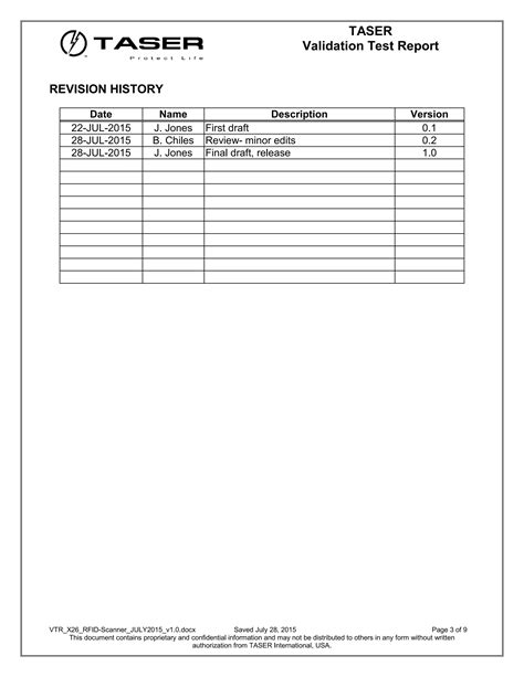 Validation Test Report Pdf