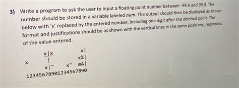 Solved 1 Write A Program To Produce The Following Output On Chegg