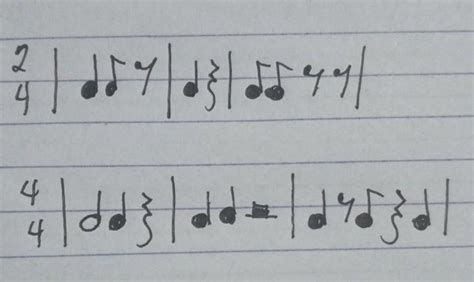 using different notes and rests create your own rhythmic pattern given
