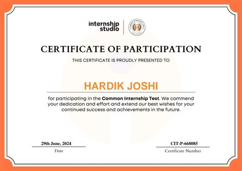 hardik joshi on linkedin internship cit