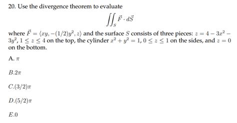 Solved Multi Variable Calculus Curl Divergence Use Chegg Com