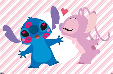 Disney Lilo And Stitch Angel And Stitch Wall Poster 22375 X 34